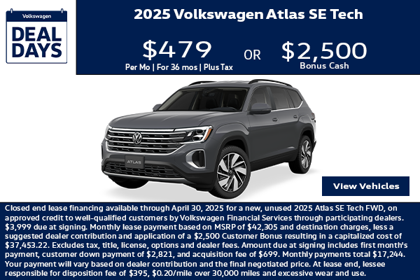 New Volkswagen Lease Specials | Boise Volkswagen